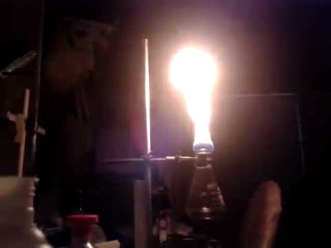 Acetone Vapour Combustion - YouTube