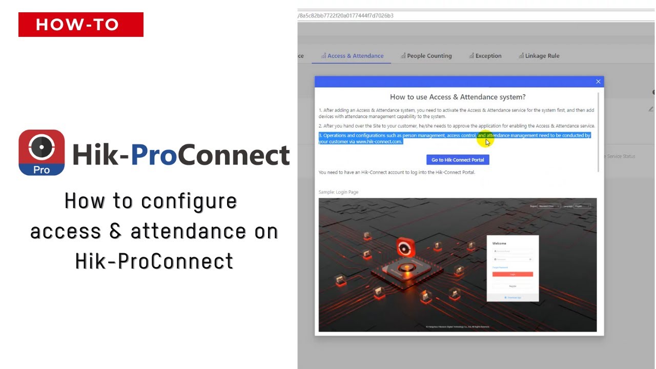 Hik-ProConnect - How to configure access & attendance on Hik-ProConnect - YouTube
