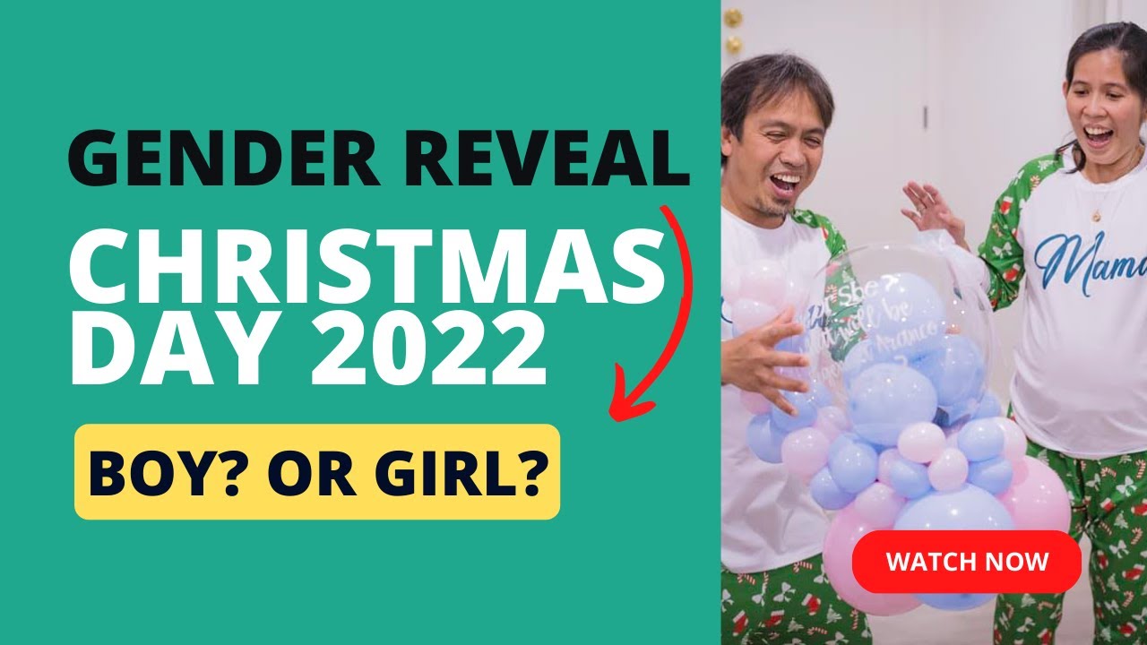 Gender Reveal on Christmas Day 2022 + Party Games - YouTube