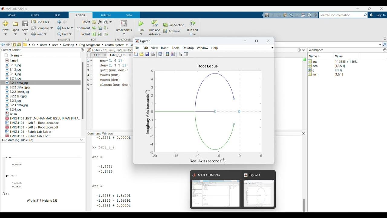 Lab Module 3 || Root Locus [EMK31103] - YouTube
