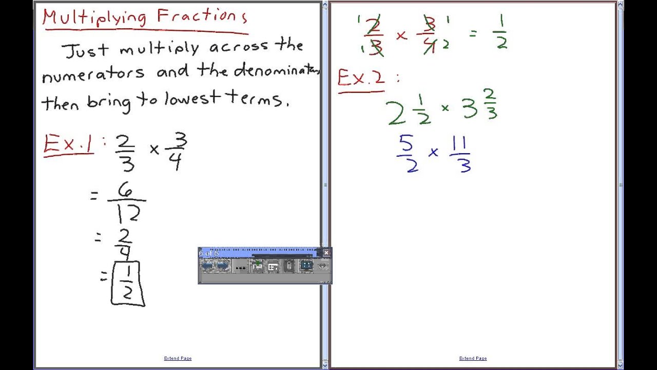 MPM1D - Fractions and BEDMAS - Part 1 of 2 - YouTube