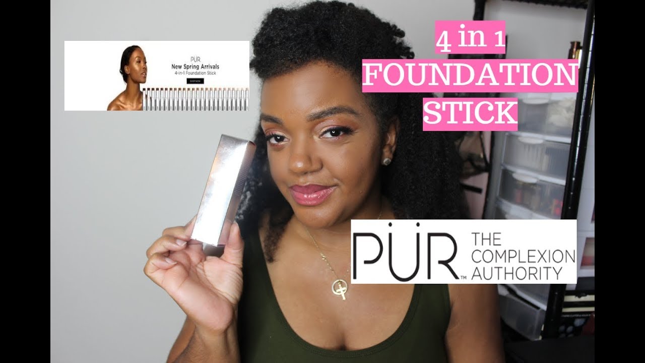 PUR Cosmetics 4 in 1 foundation stick wear test/oily skin - YouTube