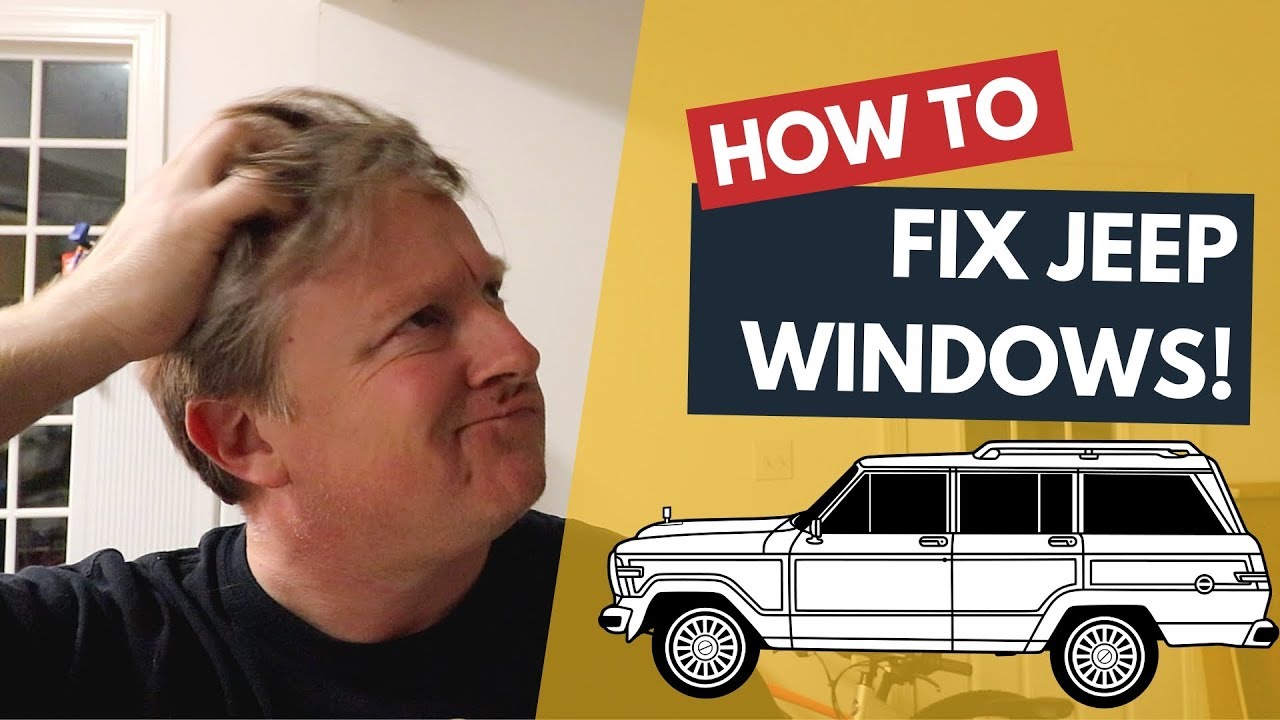 Fix Your Jeep Grand Wagoneer Window Flex Track - YouTube