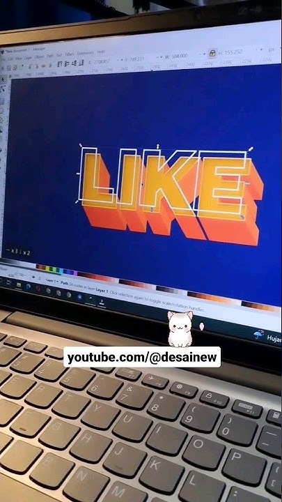 Awesome 3D Text Effect in Inkscape Tutorial - YouTube