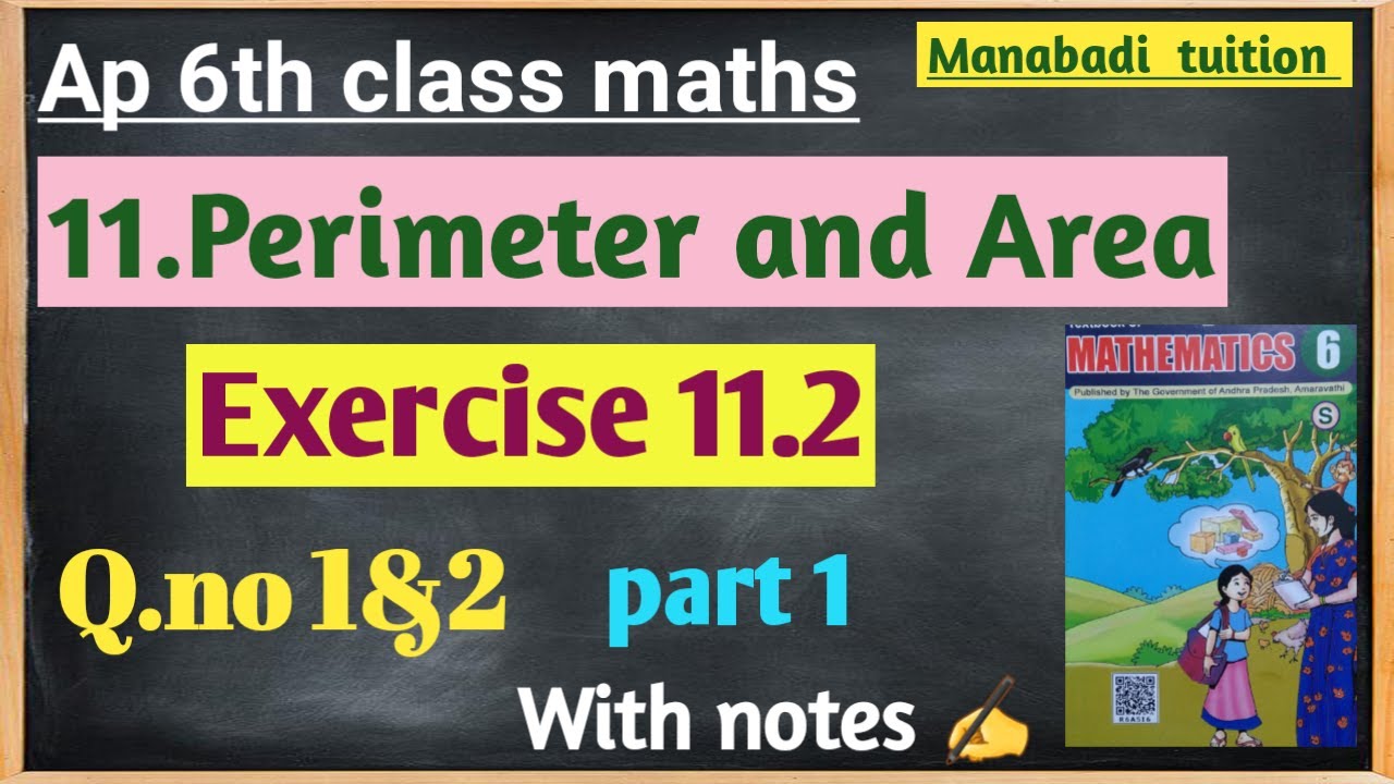 6th Class Maths Chapter 11 Perimeter And Area Exercise 11 2 Q no 1 2 6th-class-maths-chapter-11-perimeter-and-area-exercise-11-2-q-no-1-2