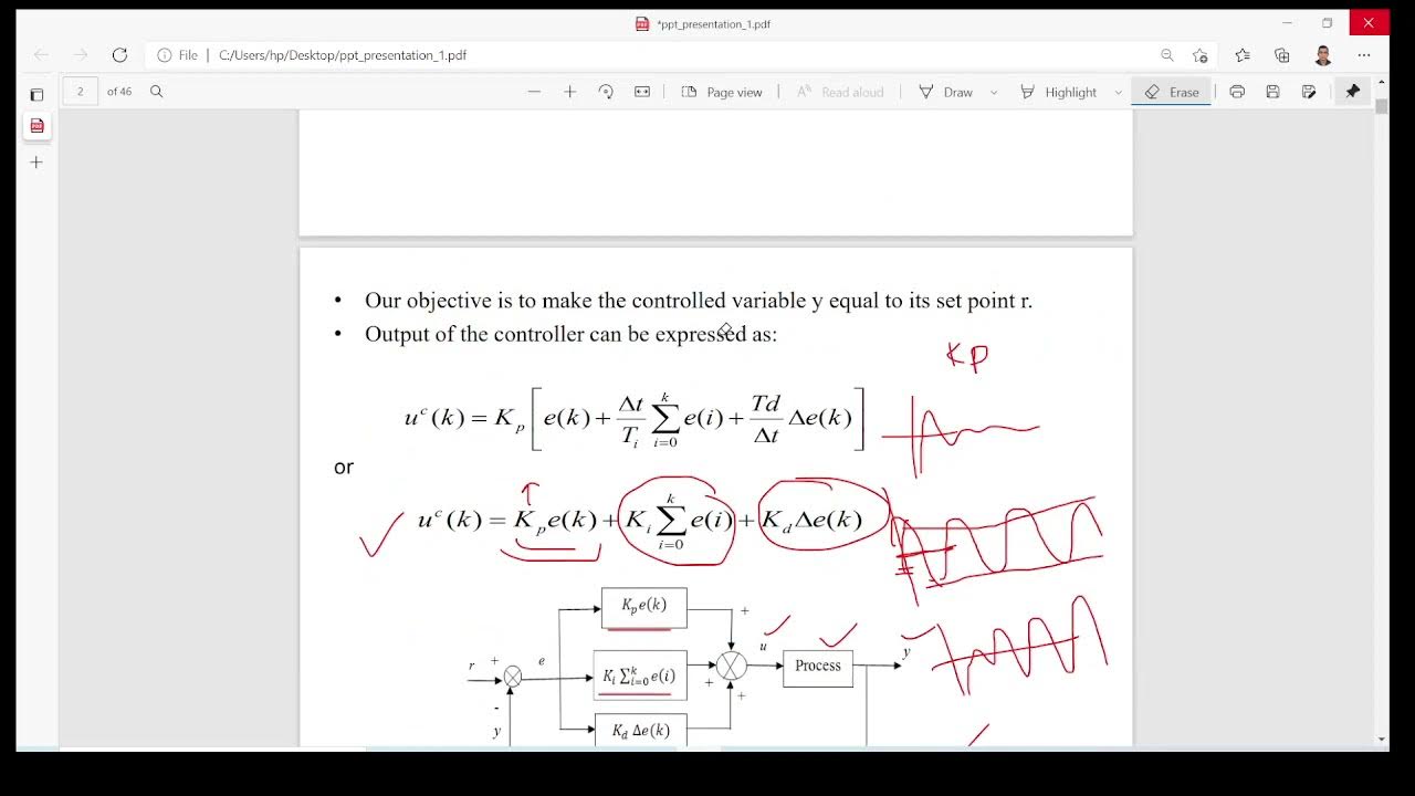Lec 1: PID controller, adaptive PID controller, genetic algorithm based PID controller with ...