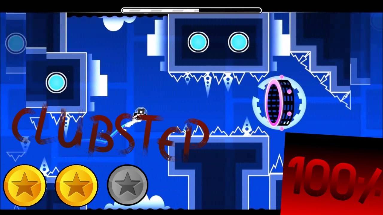 CLUBSTEP 100% | 2 COINS | GEOMETRY DASH - YouTube