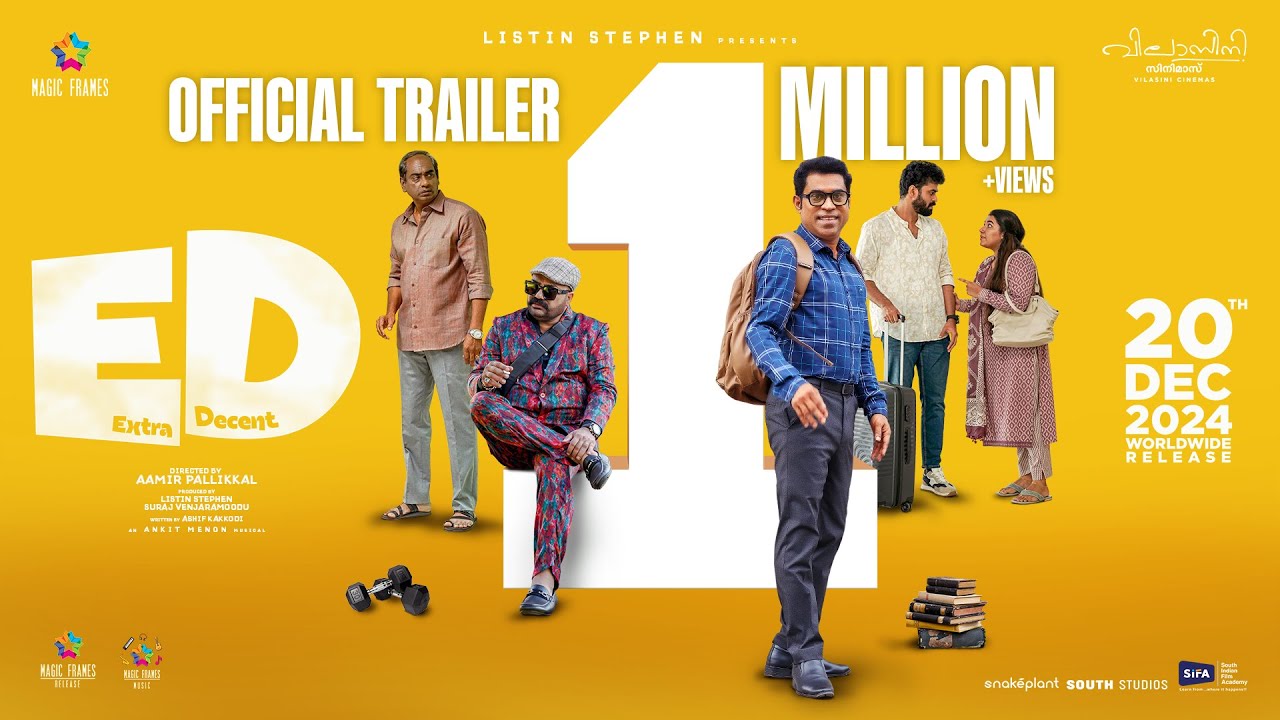 Extra Decent Official Trailer | Listin Stephen | Suraj Venjaramoodu ...