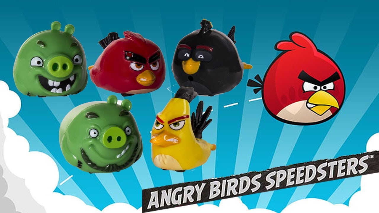 The Angry Birds Speedsters Unboxing Red Chuck Leonard Bomb The Pig from ...