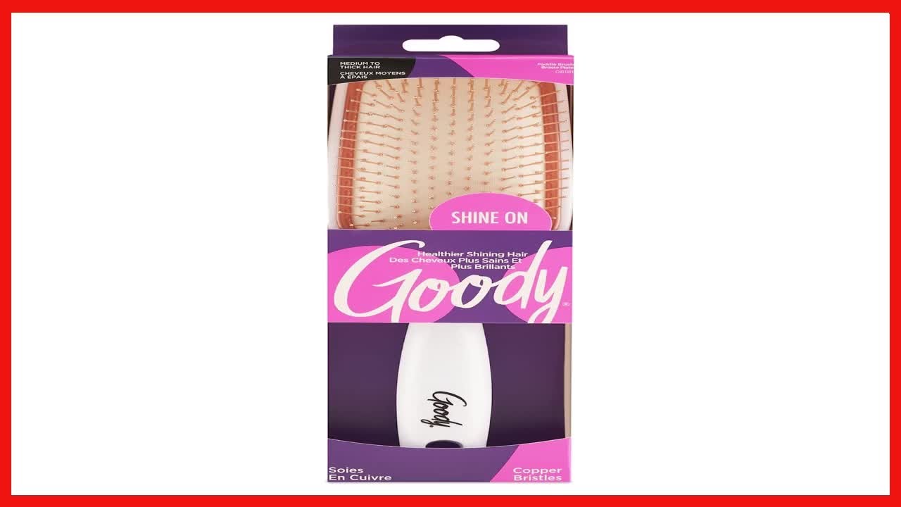 Goody Clean Radiance Paddle Brush with Copper Bristles - Medium to ...