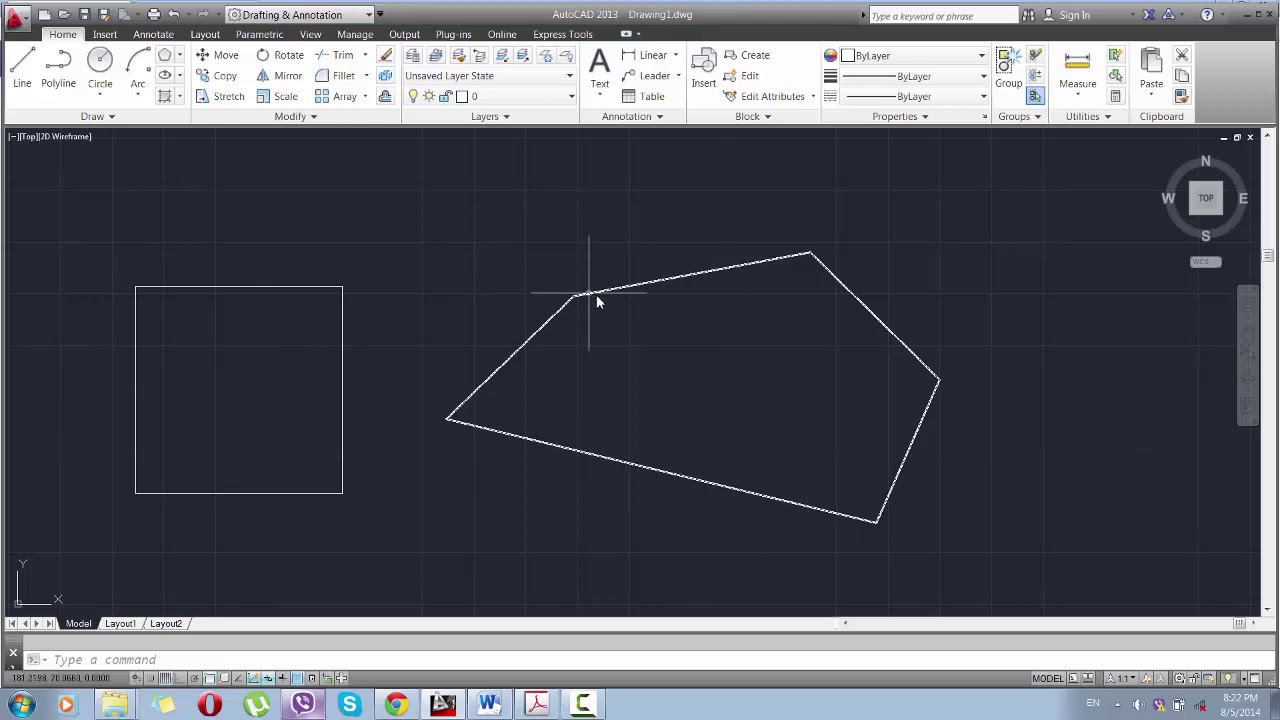 AutoCAD: Διάλεξη 13: Εργαλεία Σχεδίασης Μέρος ΙΙΙ - YouTube