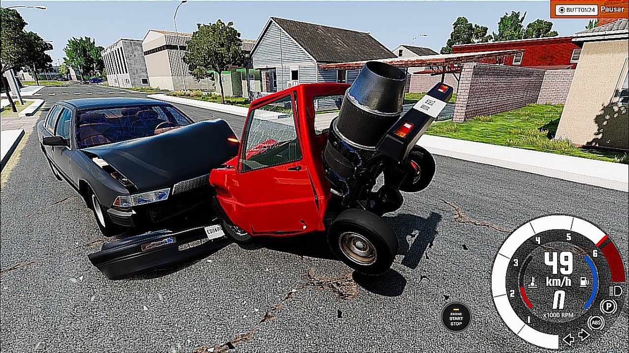 BeamNG Drive - Carro com Turbina de avião/Gameplay - YouTube