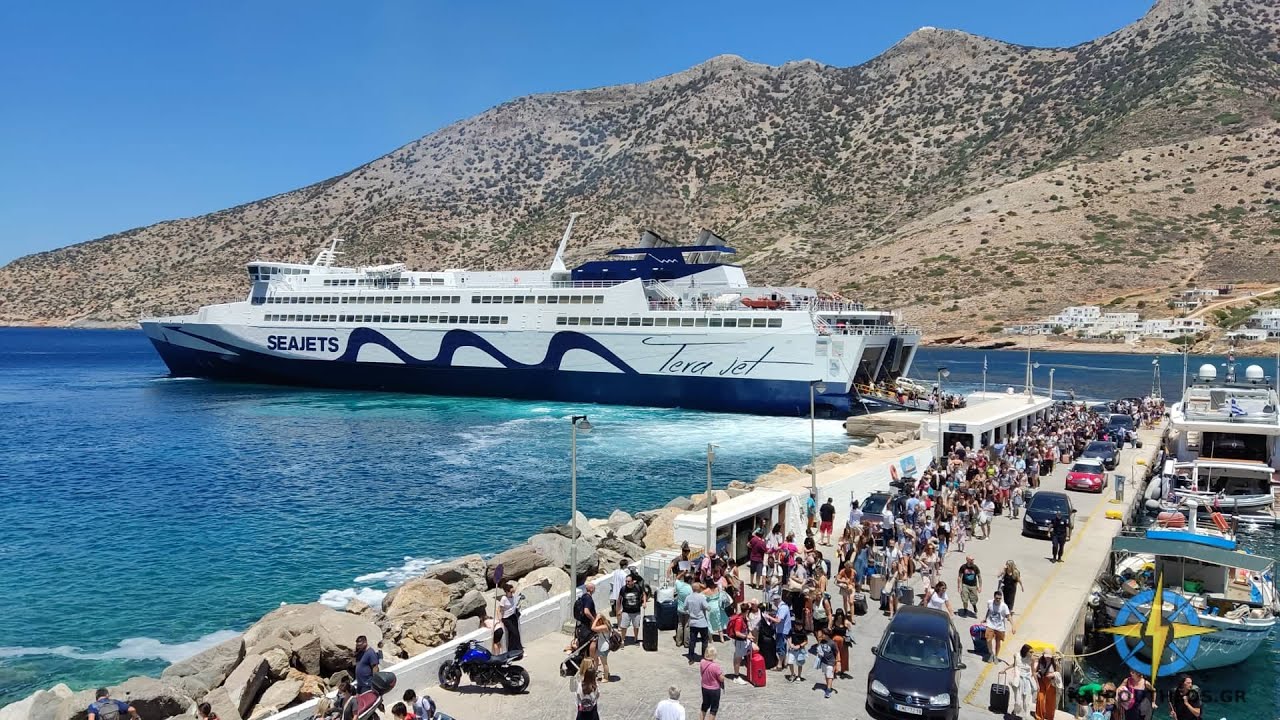 ΤΟ TERA JET ΓΙΑ ΠΡΩΤΗ ΦΟΡΑ ΣΤΗ ΣΙΦΝΟ-ΒΙΝΤΕΟ - YouTube