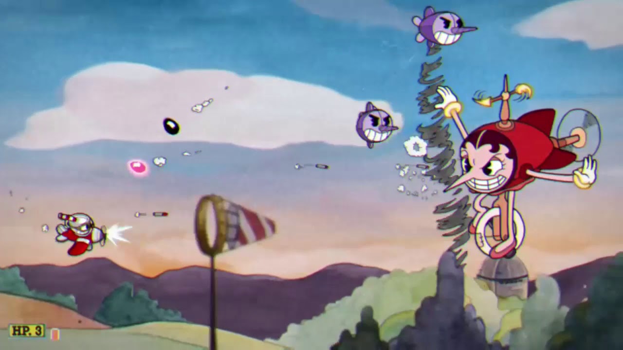 Cuphead Aeroplane Boss Fight - YouTube