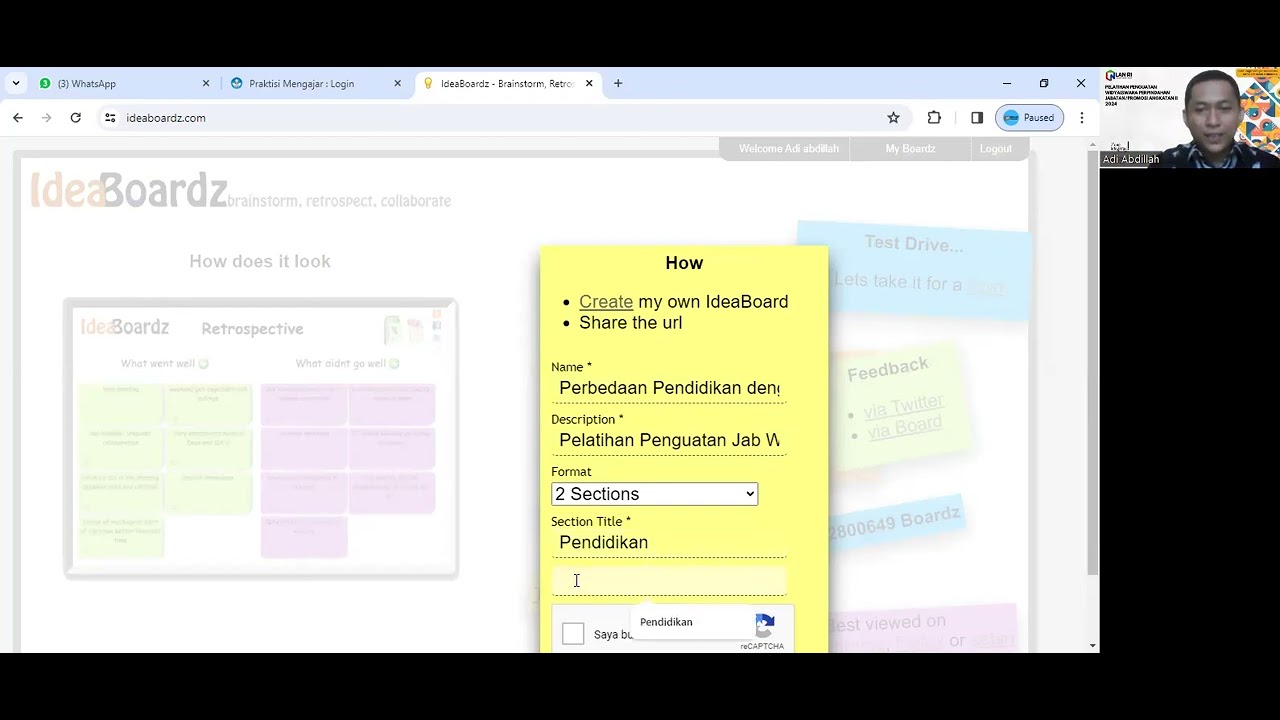 Tutorial menggunakan IdeaBoardz - YouTube