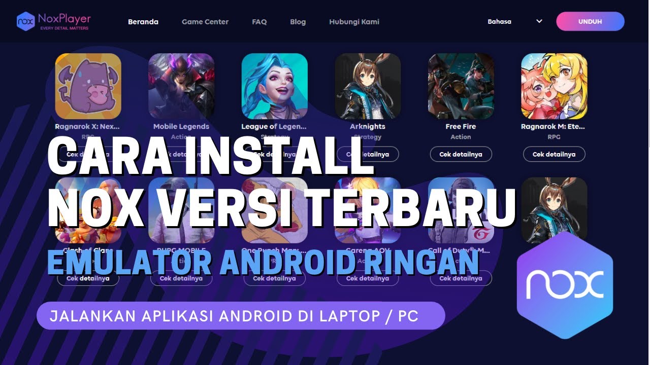 Cara install versi terbaru NOX - Emulator Android Paling Ringan Untuk ...