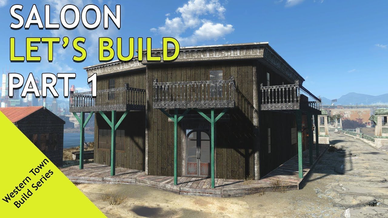 Fallout 4 Western Town Settlement Build | Nordhagen Beach | Let’s Build ...