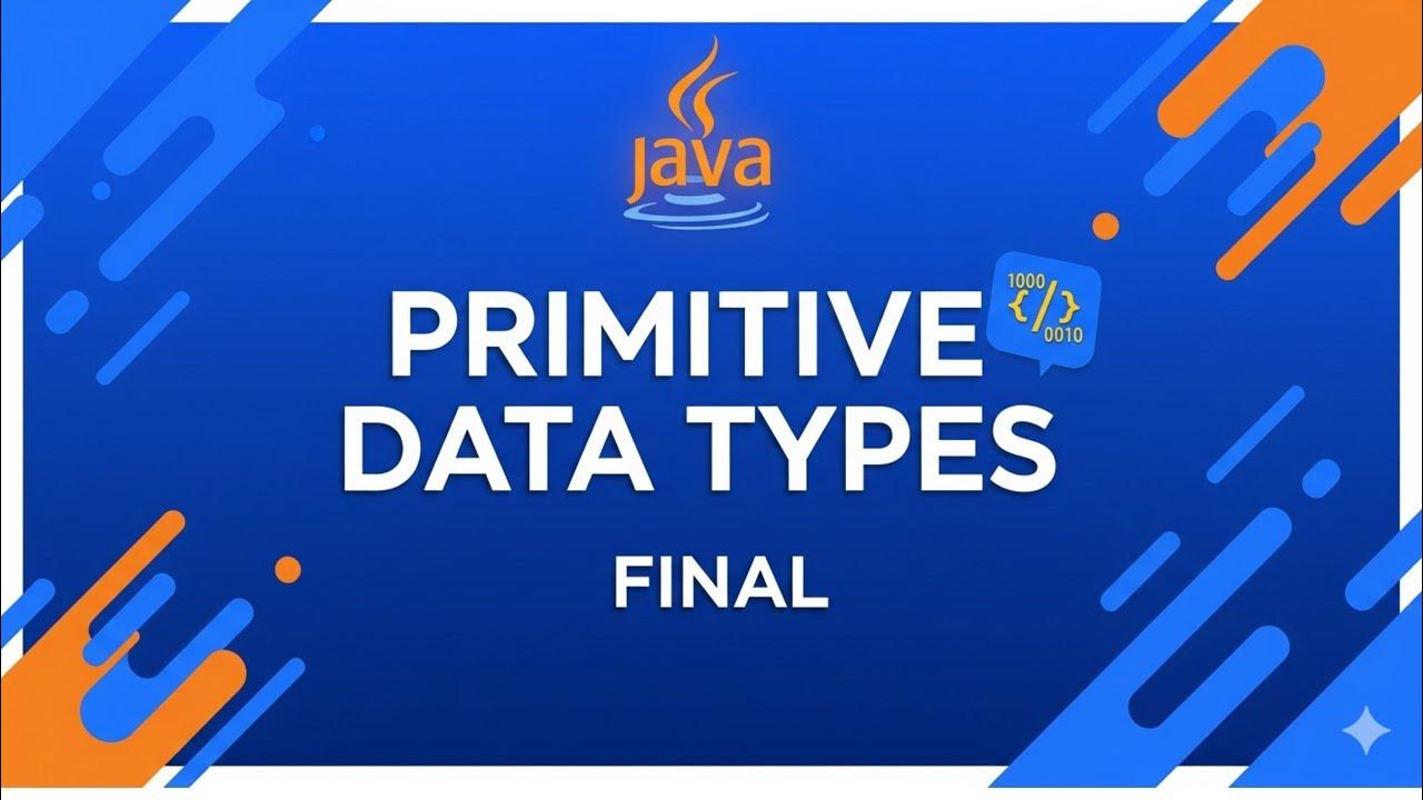 Java Primitive Data Types Final Example - YouTube