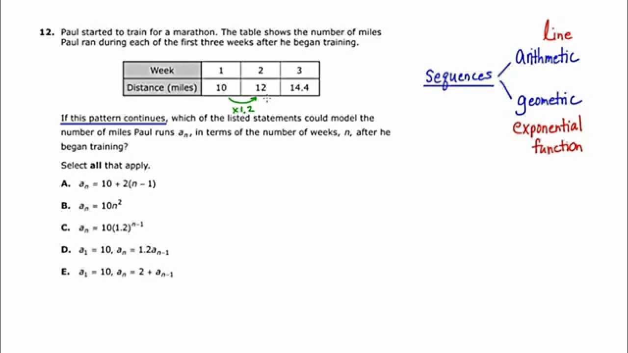 MathCamp321: PARCC (Algebra 2) Practice Test - Question 12 - YouTube