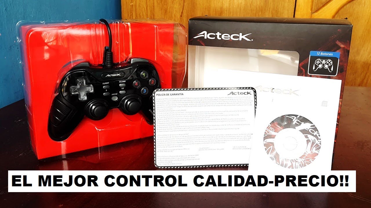 CONTROL PARA PC ACTECK, UNBOXING, COMENTARIOS - YouTube