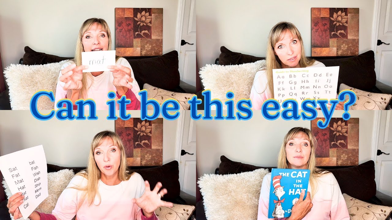 TEACH your child to read EASILY! (without expensive curriculum) - YouTube