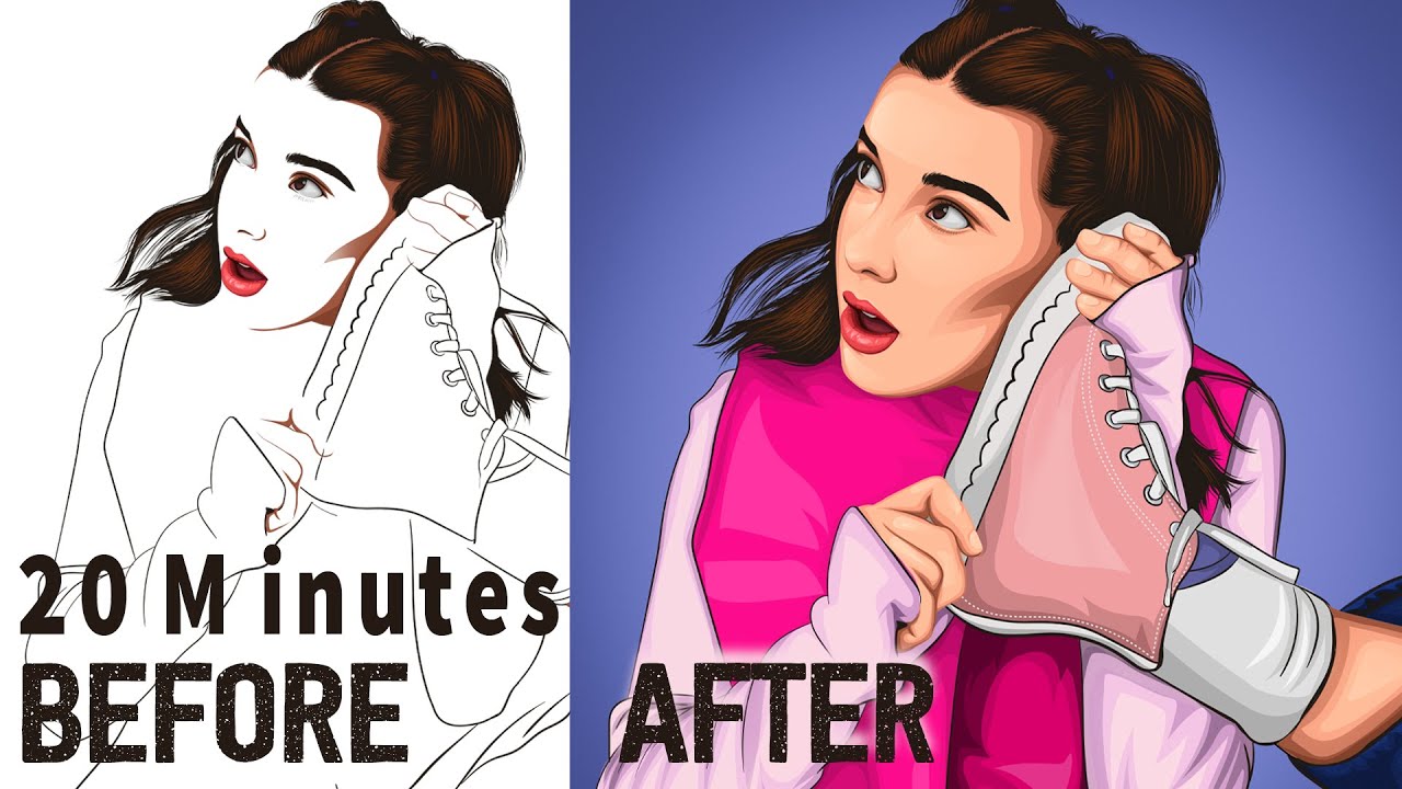 The Best Vector Art Tutorial For Beginners: Vector Art Easy - YouTube