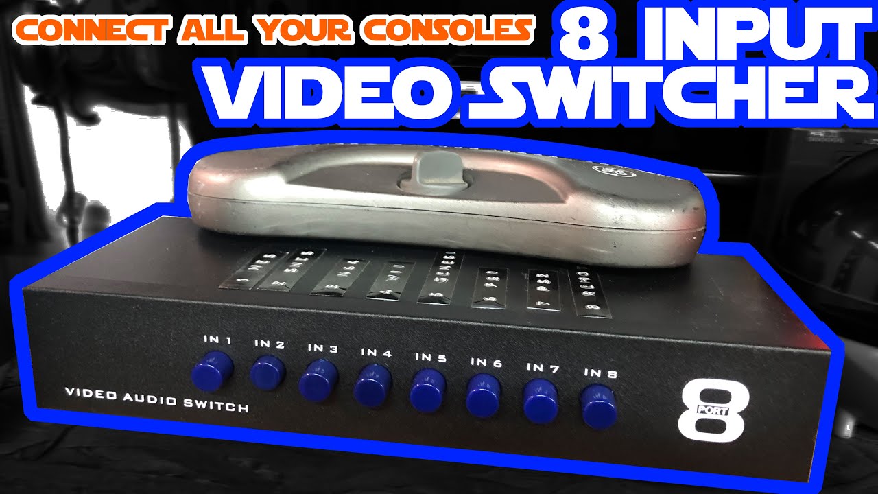 CONNECT ALL YOUR RETRO CONSOLES with this 8 INPUT VIDEO SWITCHER (links ...