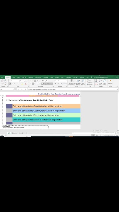 Test yourself on VBA 00009|Enable Disable Textbox #advanced_excel # ...