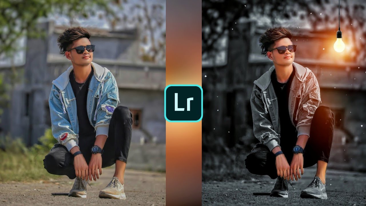 Lightroom light blub effect photo editing tutorial | lightroom background colour change preset ...