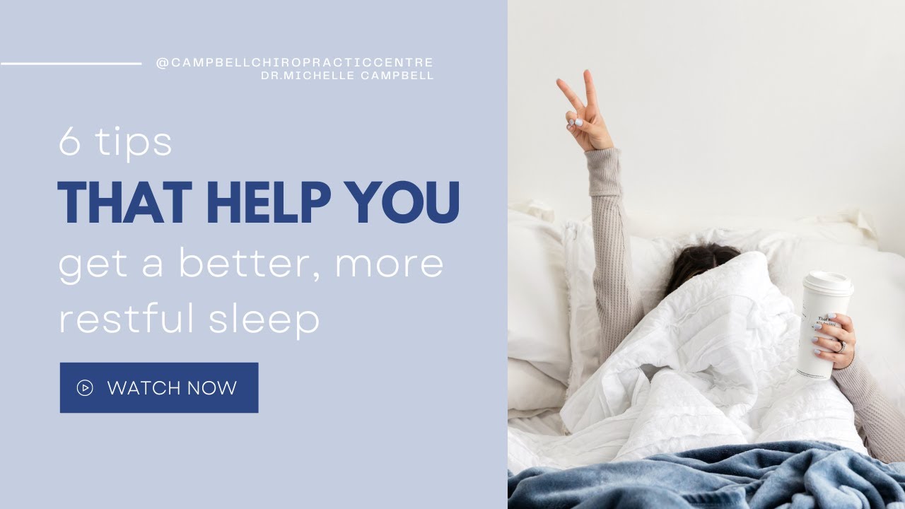 6 Tips That Help You Get a Better, More Restful Sleep - YouTube