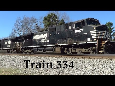 NS Train 334 Jenkinsburg GA 3 5 2014 - YouTube