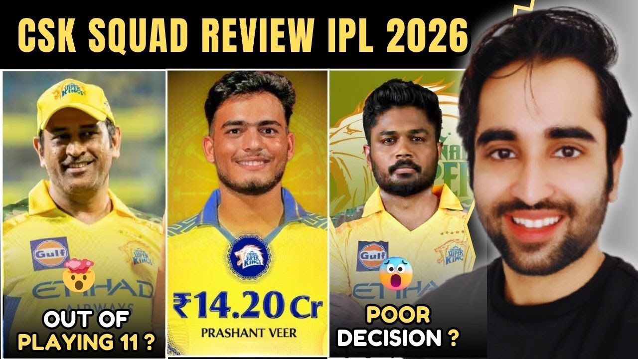 CSK Full Squad Review IPL 2026 | SWOT Analysis | Playing 11 | MS Dhoni ...