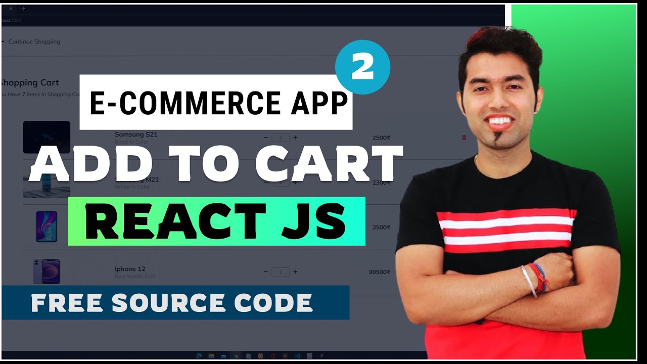 🔴 React Js Shopping Cart With Context Api And Usecontext Hook In Hindi Part 2 Youtube