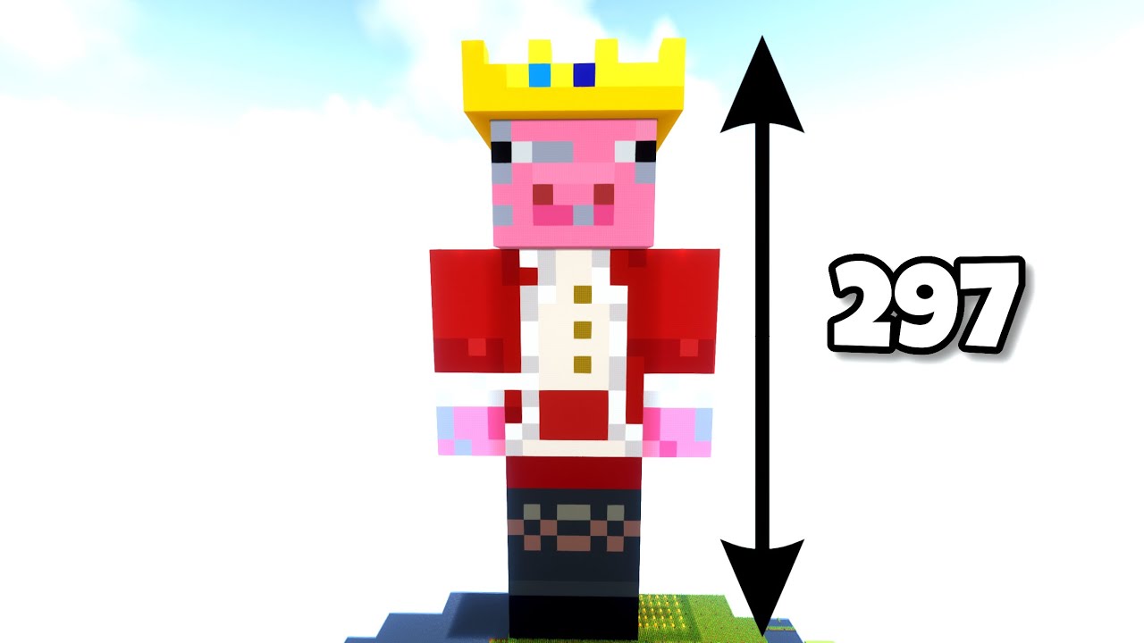 Building a big statue in honor of Technoblade - YouTube