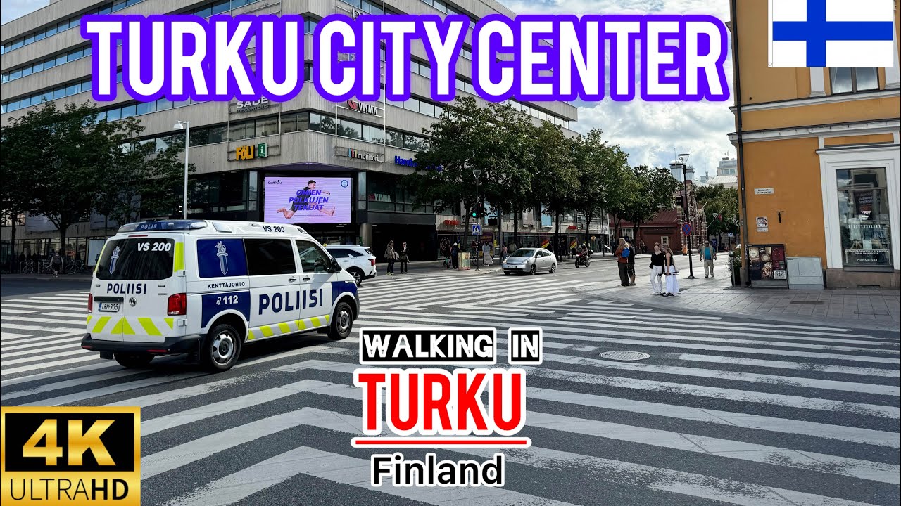 FINLAND’S OLDEST CITY 4K TURKU CITY CENTER SUMMER WALKING TOUR # ...