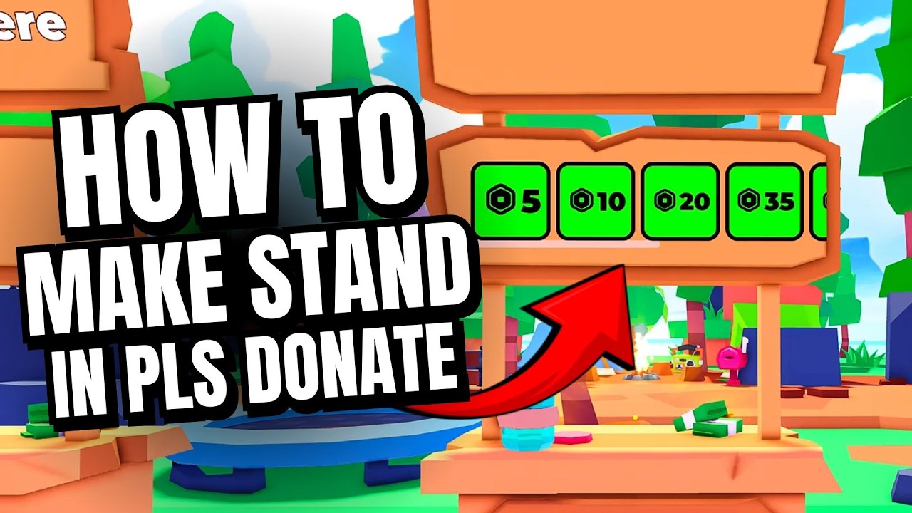 NEW! How to Make a Stand in Pls Donate Roblox (2025 Step-by-Step Guide ...