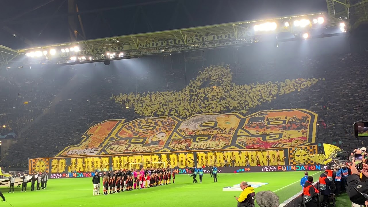 Choreo 20 Jahre Desperados DES99 BVB Borussia Dortmund - Inter - YouTube