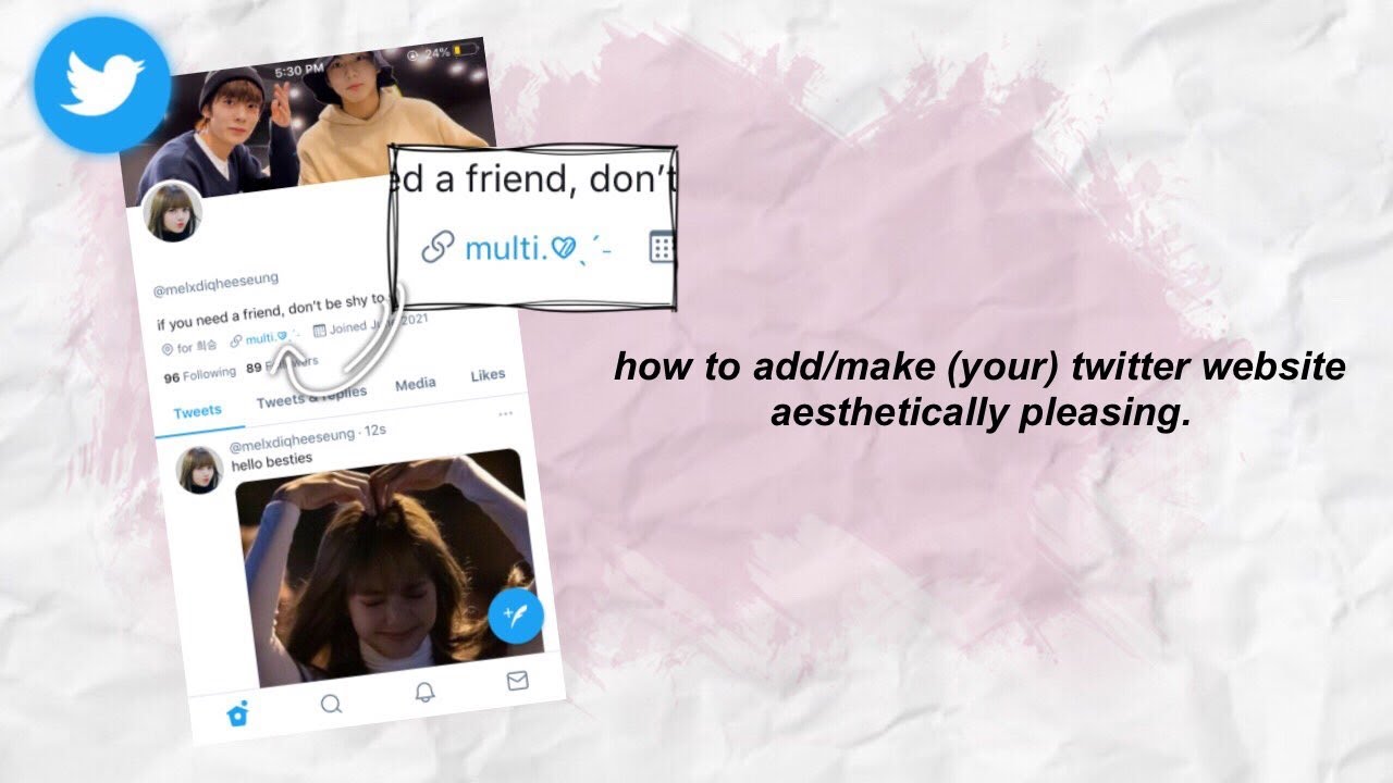 📂 how to— make your twitter website aesthetically pleasing - YouTube