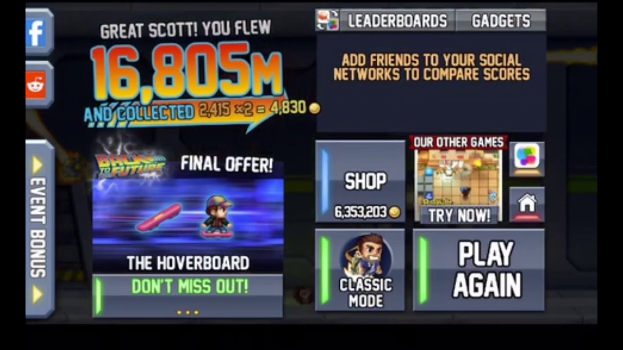 Jetpack Joyride- Back To The Future Bests - YouTube