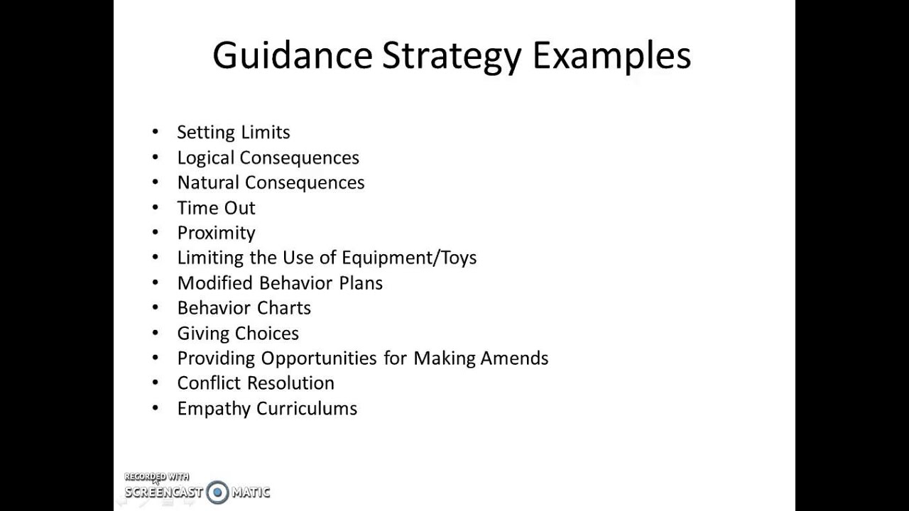 Guidance Strategy Assignment Description - YouTube