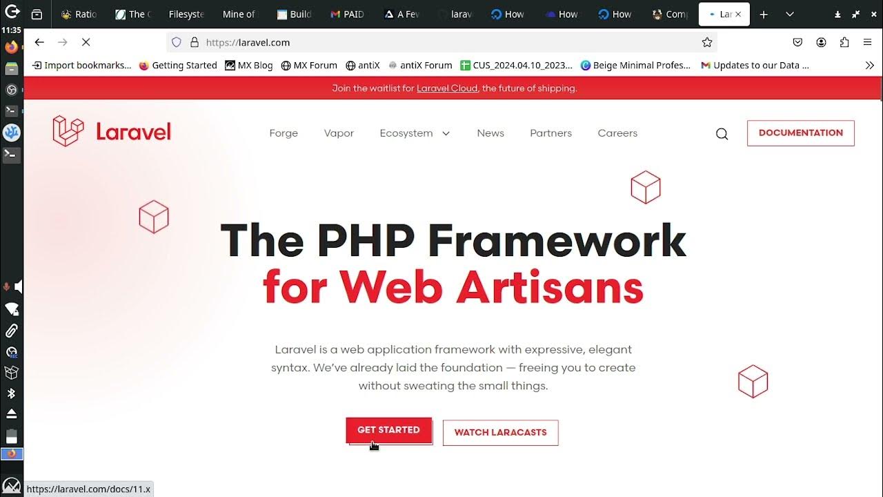 Getting Laravel Up and Running on MX Linux and Mariadb - YouTube