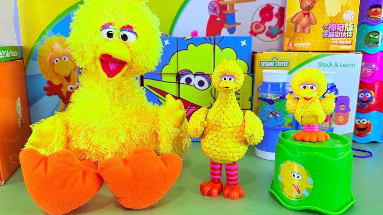 SESAME STREET BIG BIRD Toy Collections | Sesame Street Toys Collection ...