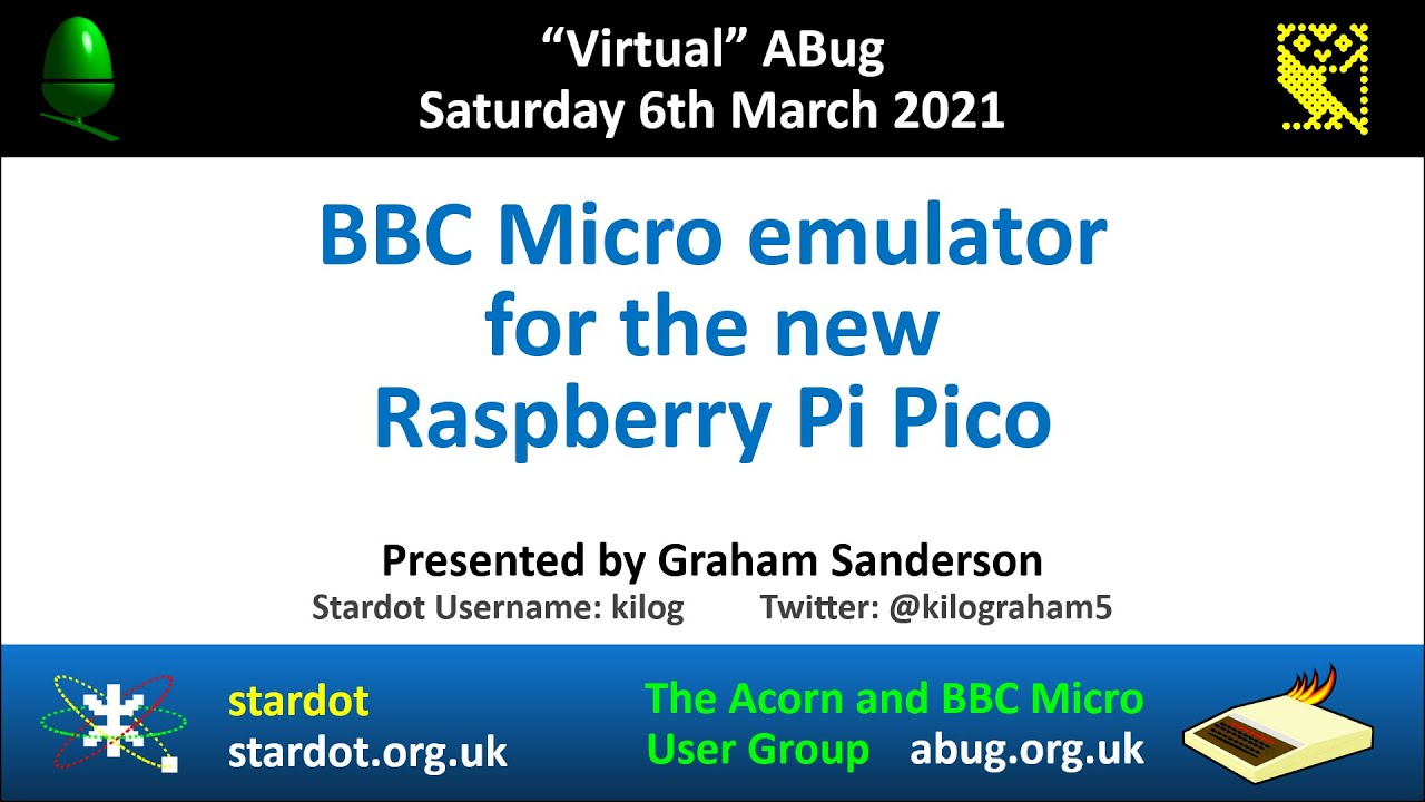 ABug 12 - BBC Micro emulator for the Raspberry Pi Pico (and Pi 2/3/4/Zero 2 W) by Graham ...