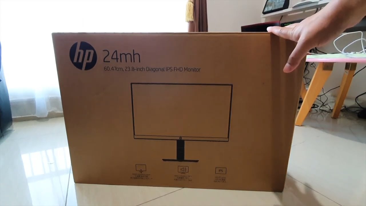 Unboxing Monitor HP24mh | Udah Ada Speakernya - YouTube