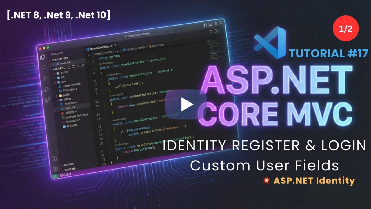 ASP.NET Identity Tutorial | Custom Register & Login + Add Extra User ...