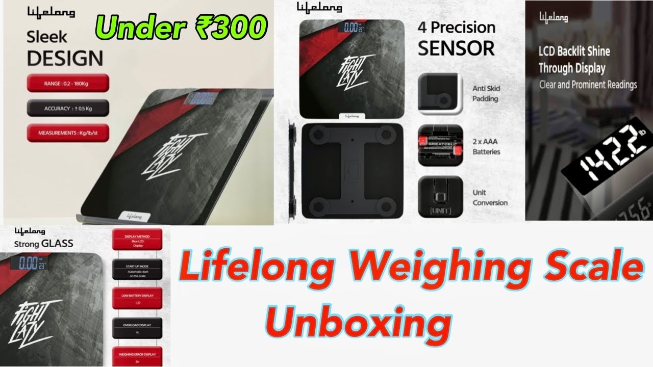 Lifelong Weighing Scale Unboxing Under Rs-300 || For Home || Offices ...