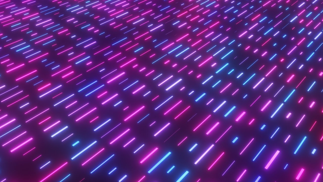 Abstract Neon Lines Glowing Pink and Blue Laser Light Particles Flow 4K ...