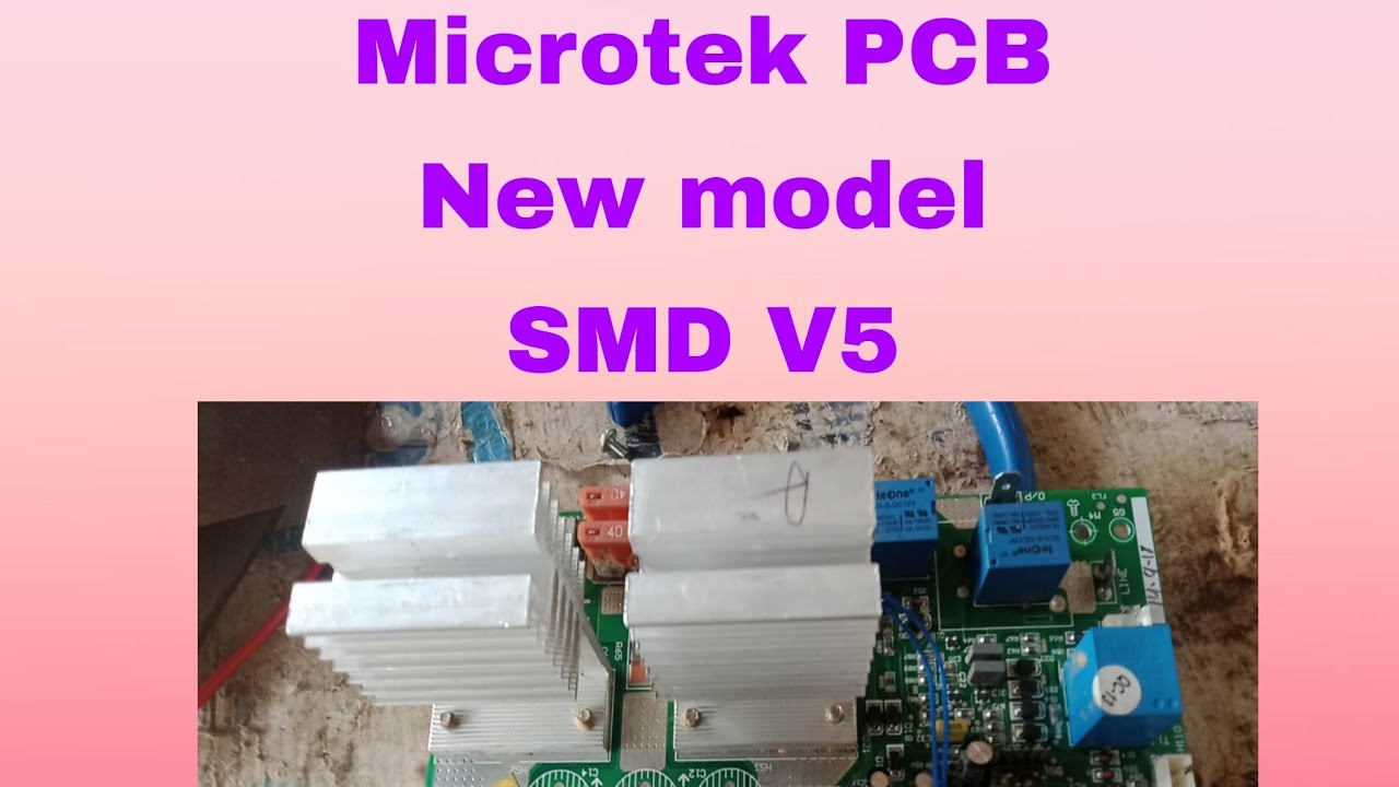 Microtek inverter PCB New model SMD V5 jack connectors connections V5 ...