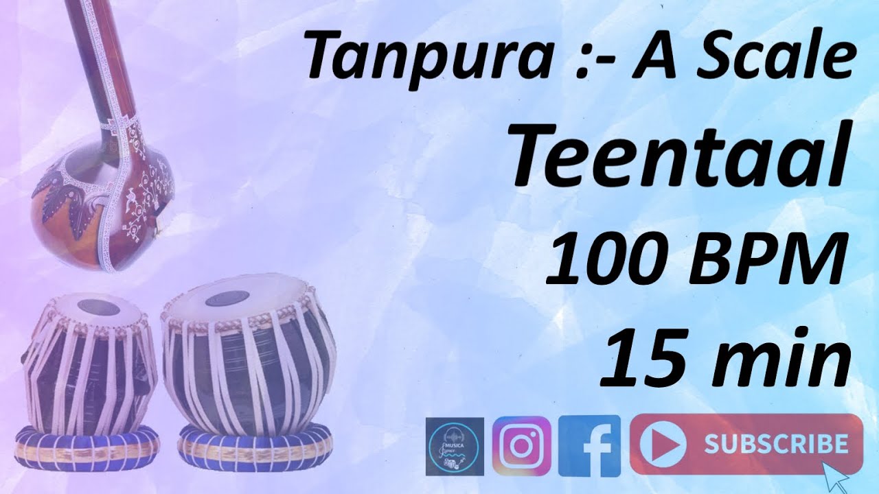 TEEN TAAL TABLA LOOP | Teentaal 16 beat | vocal practice Tabla Beat | # ...