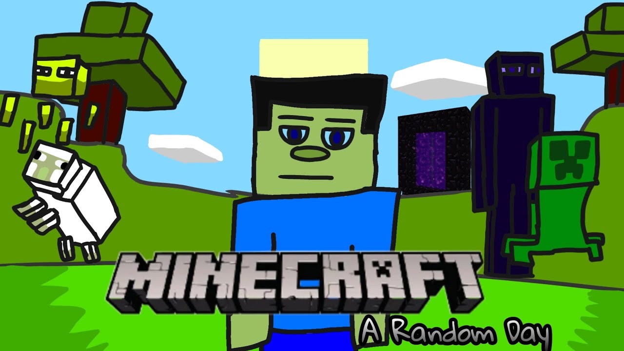 Minecraft - a random day | Animation - YouTube